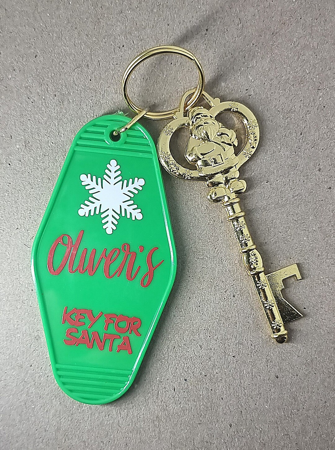 Customised Santa's Key - Etsy