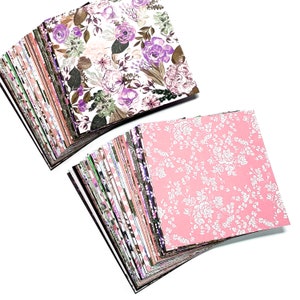 35pc Mixed Pink Scrapbook Paper Pack 6x6 Printed Paper Sheets. - Etsy