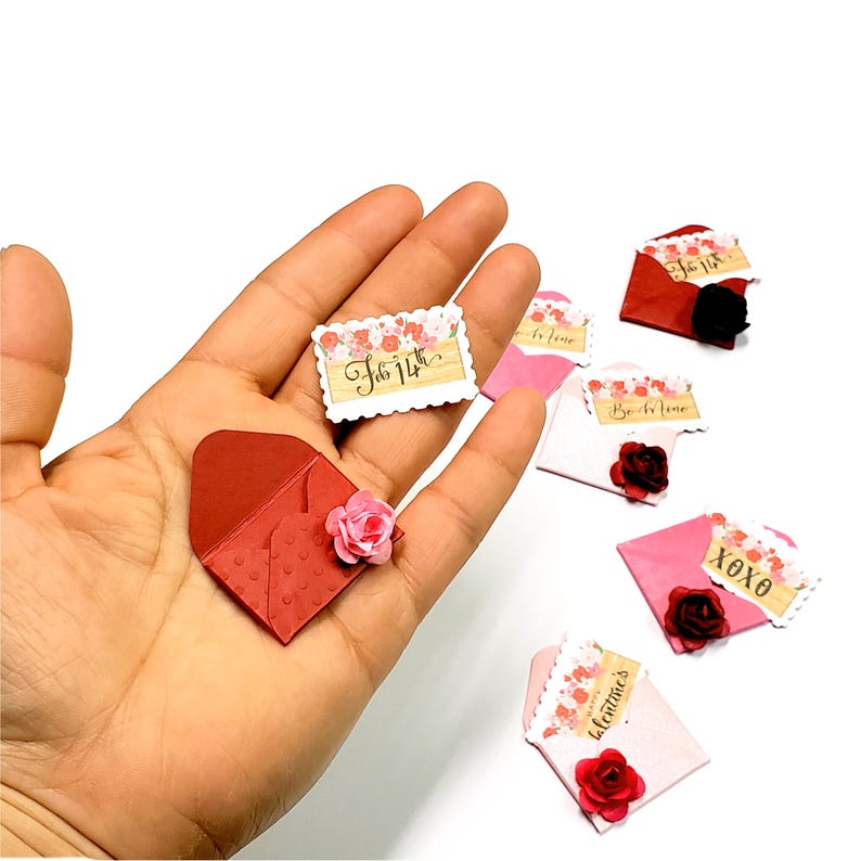 Mini Valentine Envelopes – Paper Embellishments for Cards, Tags ...