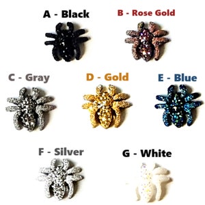 Mini Spiders Flatback Cabochons, Spider Embellishments Mini Spider ...