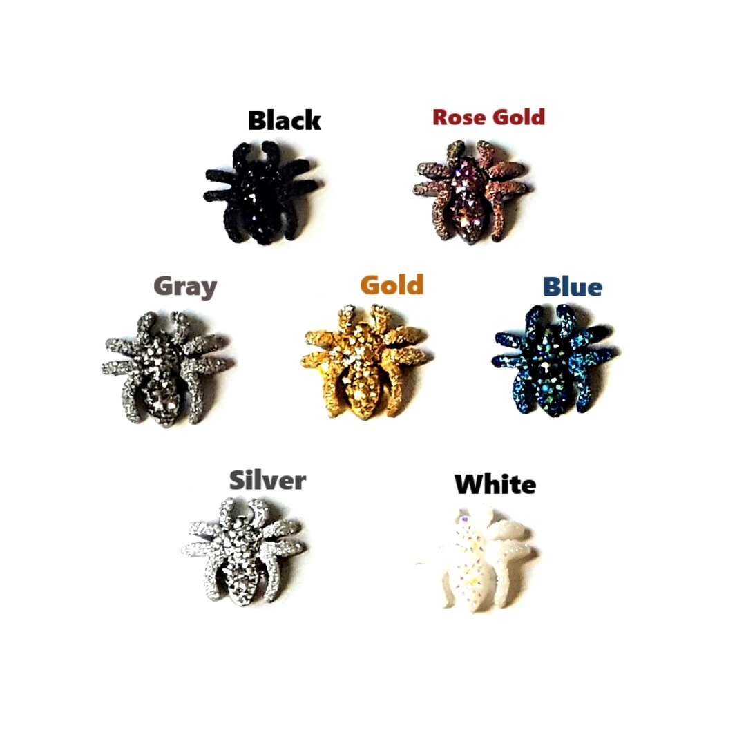 Tiny Spider Embellishments for DIY Halloween Crafts and Decorations ...