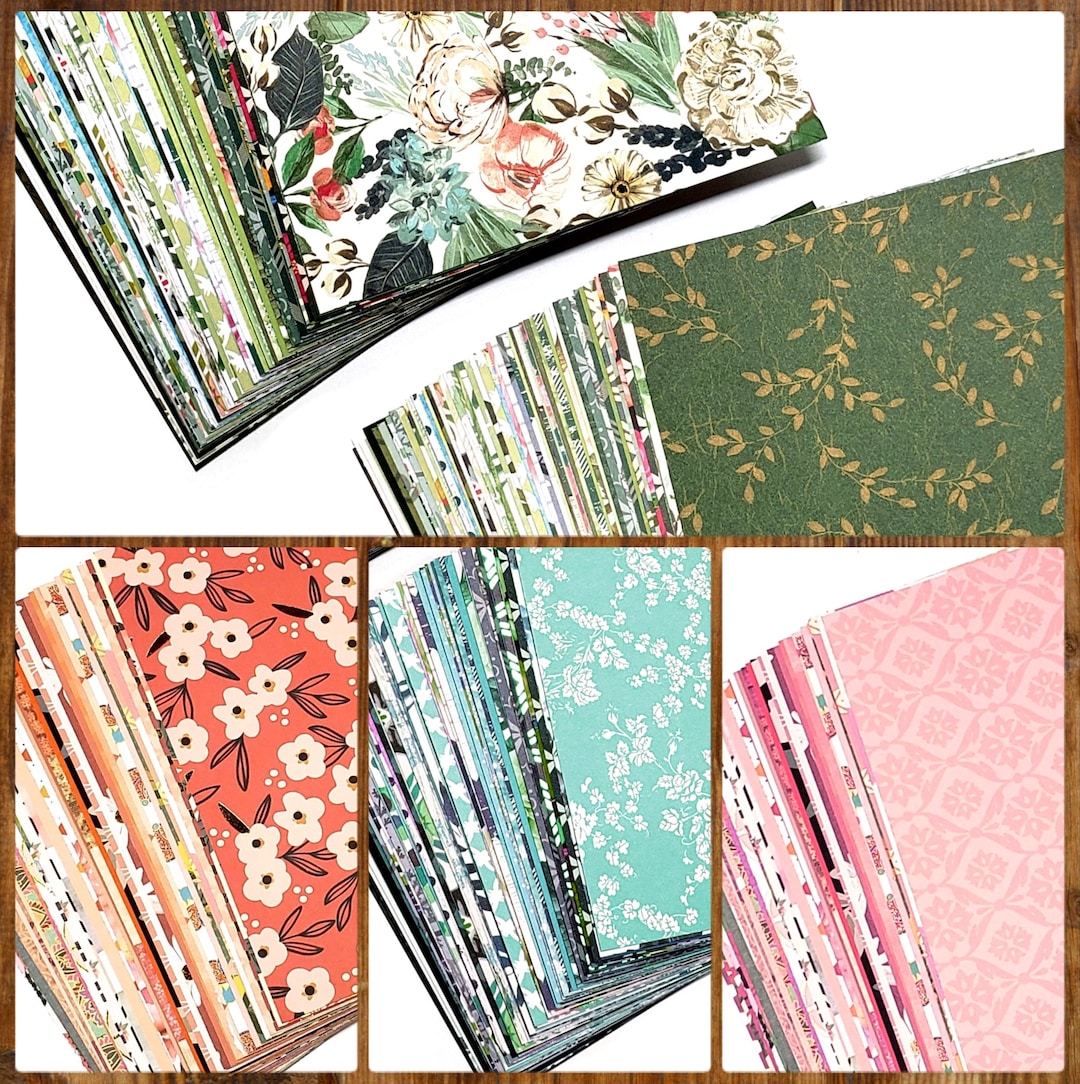Mix and Match Mixed Pattern Scrapbook Paper Assortment, 6x6 Colored ...