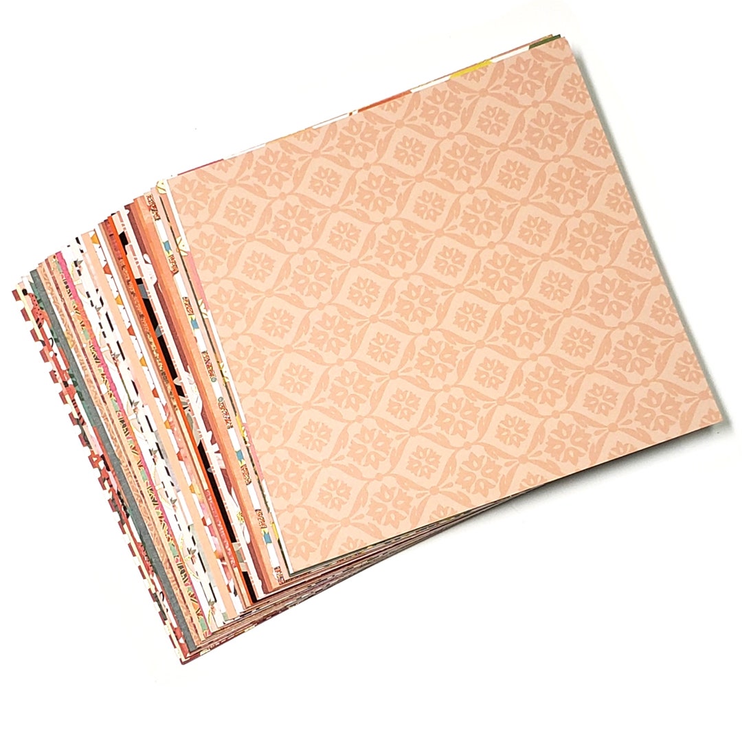 Orange Scrapbook Paper Sheets, Orange Craft Paper Variety Pack, Mixed ...