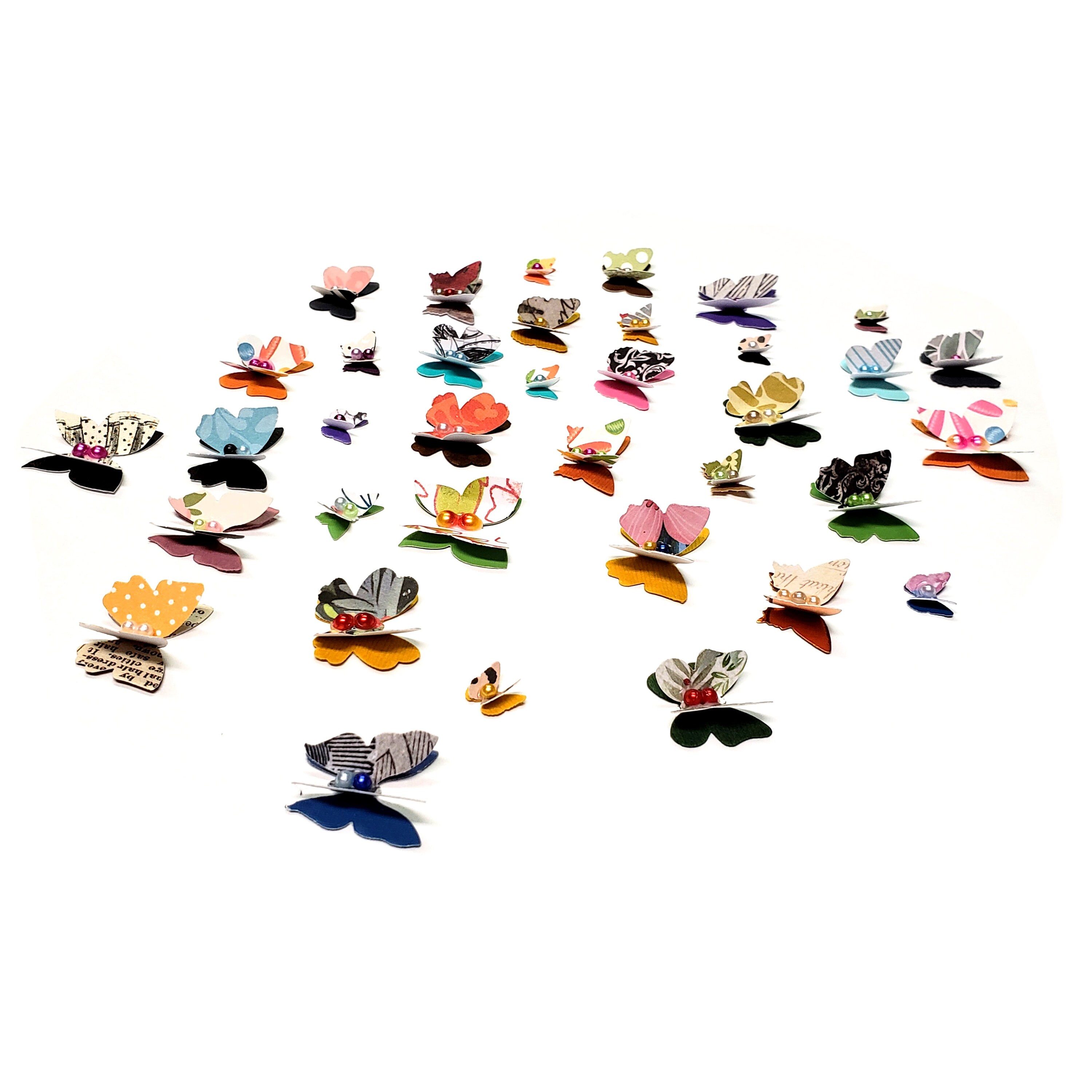 Mini Butterfly Embellishments Tiny Paper Butterflies Junk | Etsy