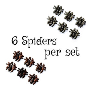 Mini Spiders Flatback Cabochons, Spider Embellishments Mini Spider ...