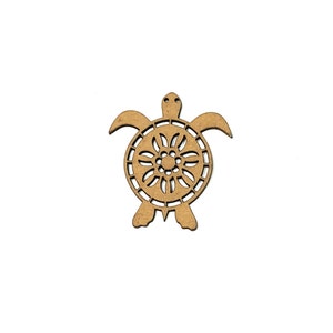 Laser Cut Sea Turtle Chipboard Die Cuts, Dimensional Turtle Cutout, Sea ...