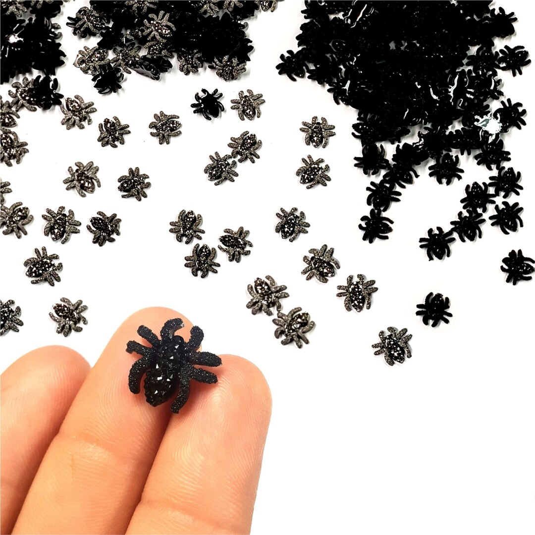 Halloween Mini Resin Spiders Halloween Spider Crafts Decorations, Set ...