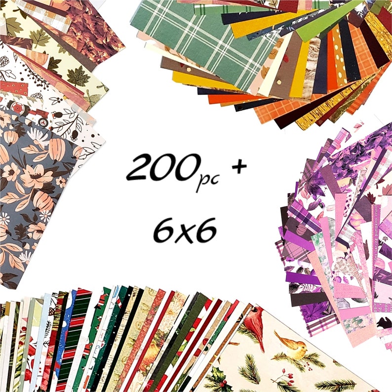 Scrapbook Paper Bundle Pack 6x6 Mixed Paper Sheets Grab Bag - Etsy