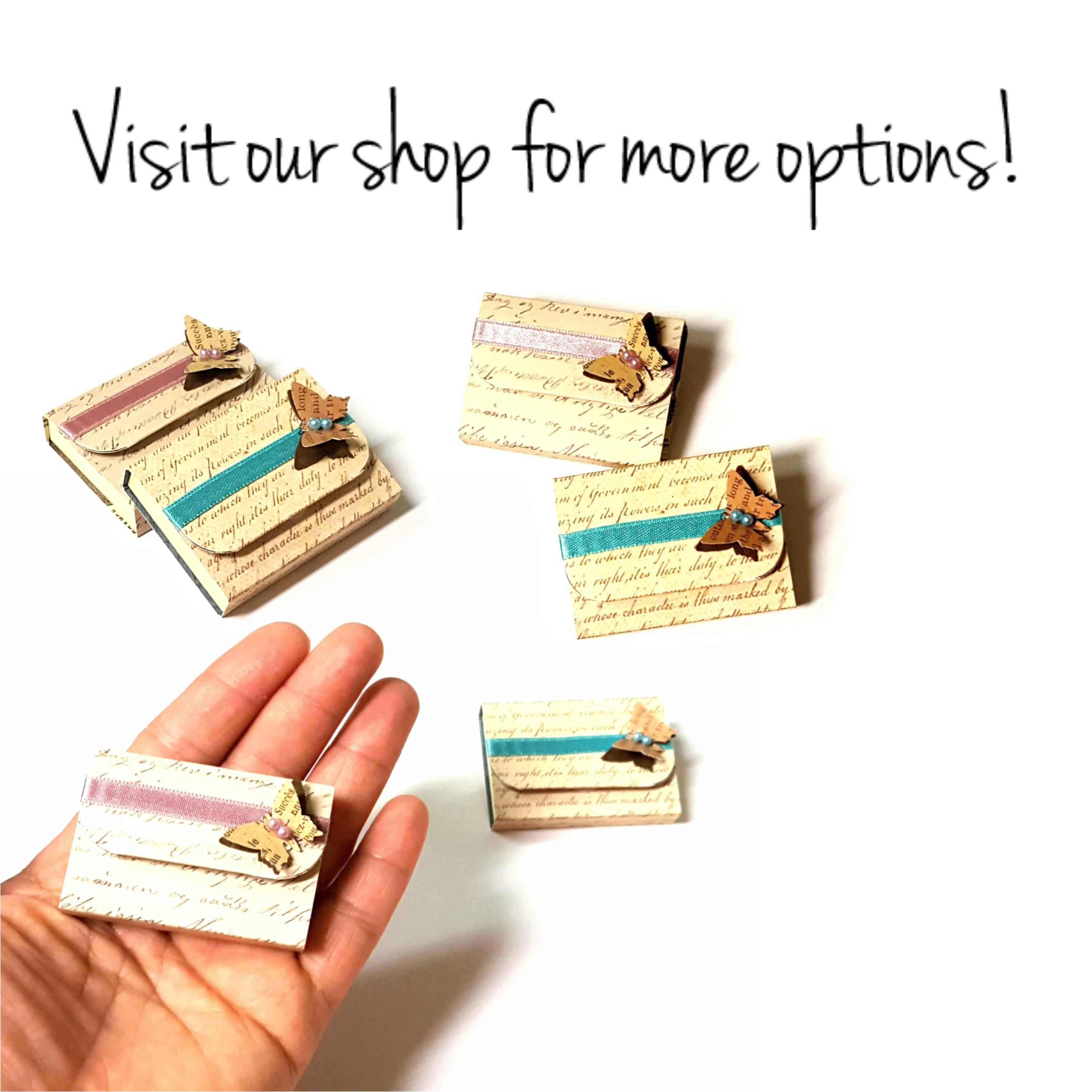 Nostalgic Mini Stationery Notepads, Rustic Vintage Themed Favors, Gifts ...