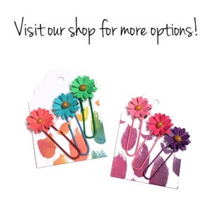 Sunflower Bookmark Altered Paperclip, Sunflower Page Divider Handmade ...