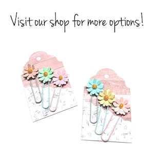 Sunflower Bookmark Altered Paperclip, Sunflower Page Divider Handmade ...