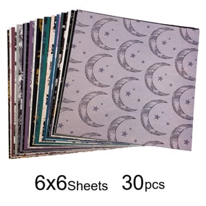 Mystical Scrapbook Paper Magic Symbols Cardstock Paper, Celestial ...