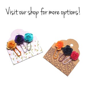 Daisy Paper Clips, Pastel Flower Paperclips, Handmade Page Divider ...
