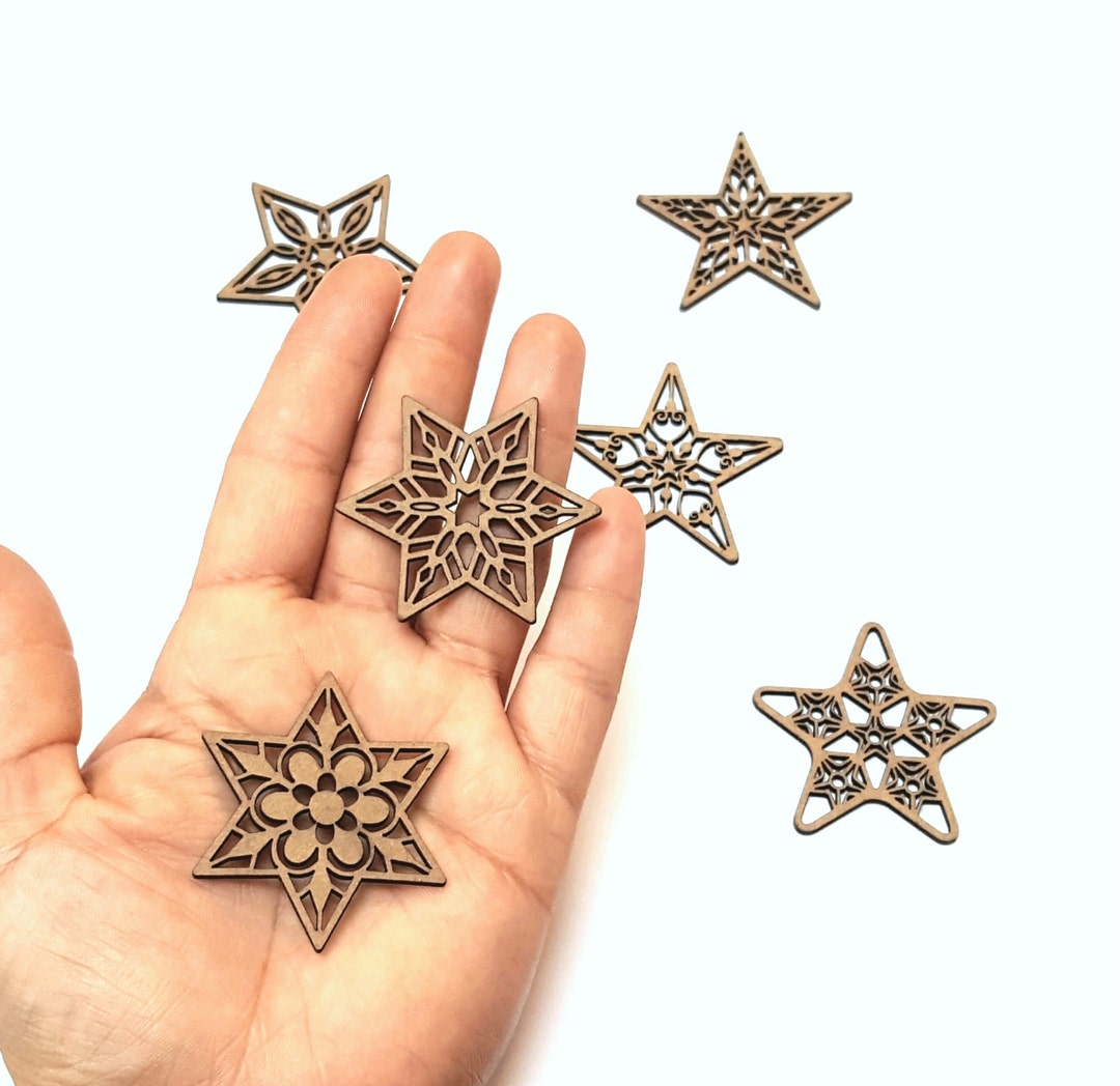 Laser Cut Stars Mystical Die Cuts, Dimensional Stars Mystic Chipboard ...