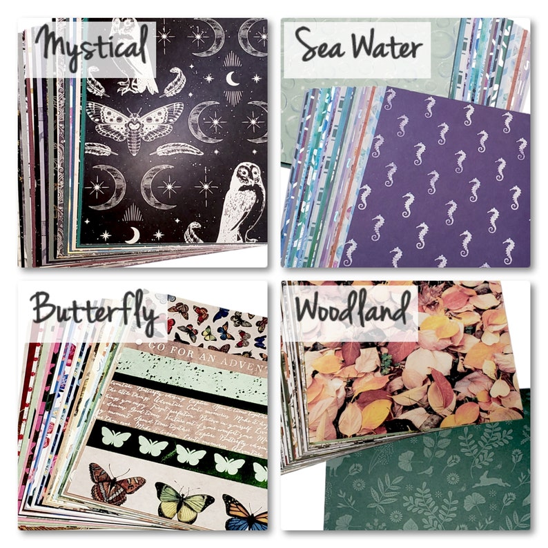Mystical Scrapbook Paper Magic Symbols Cardstock Paper, Celestial ...