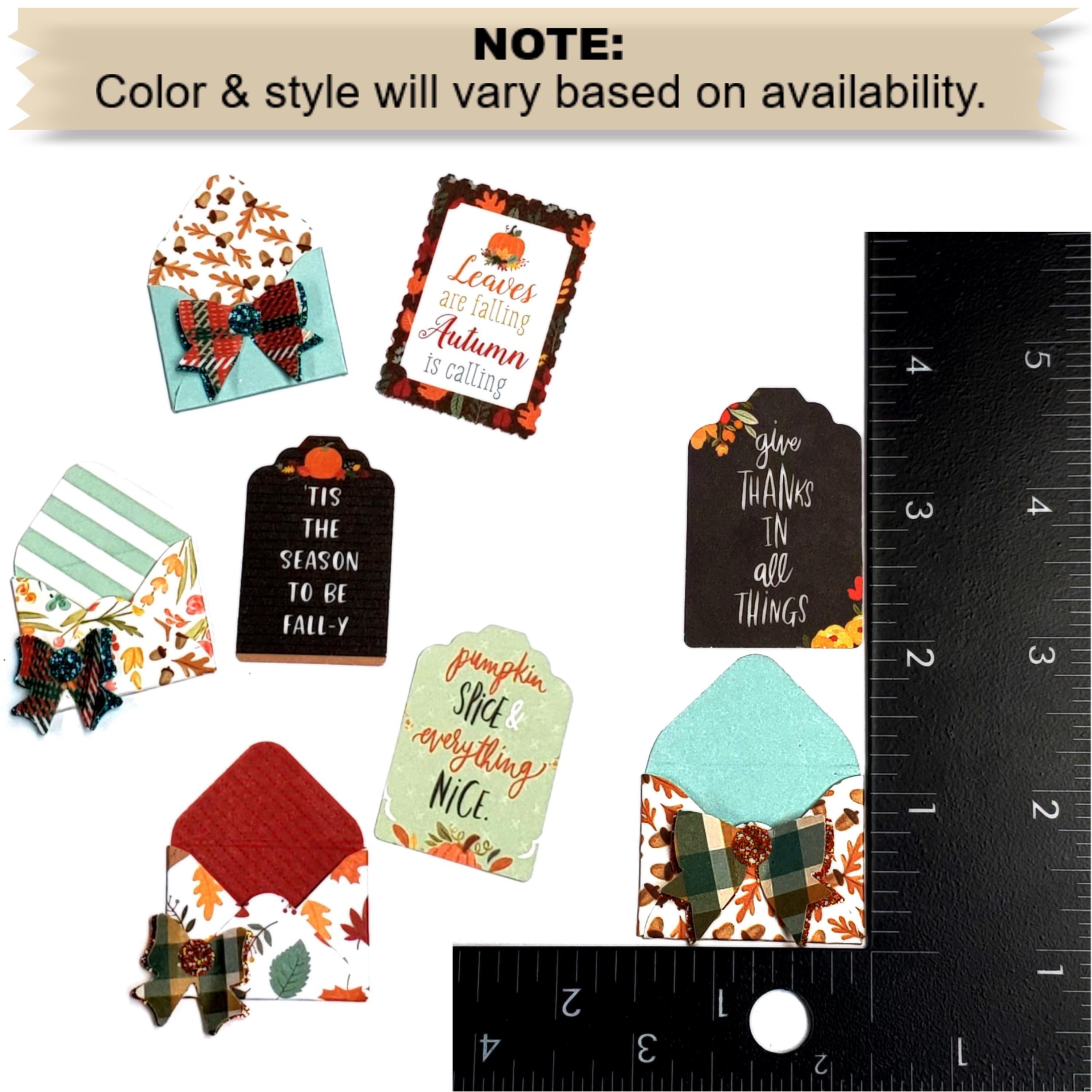 Fall Mini Envelopes, Paper Embellishments for Fall and Thanksgiving ...