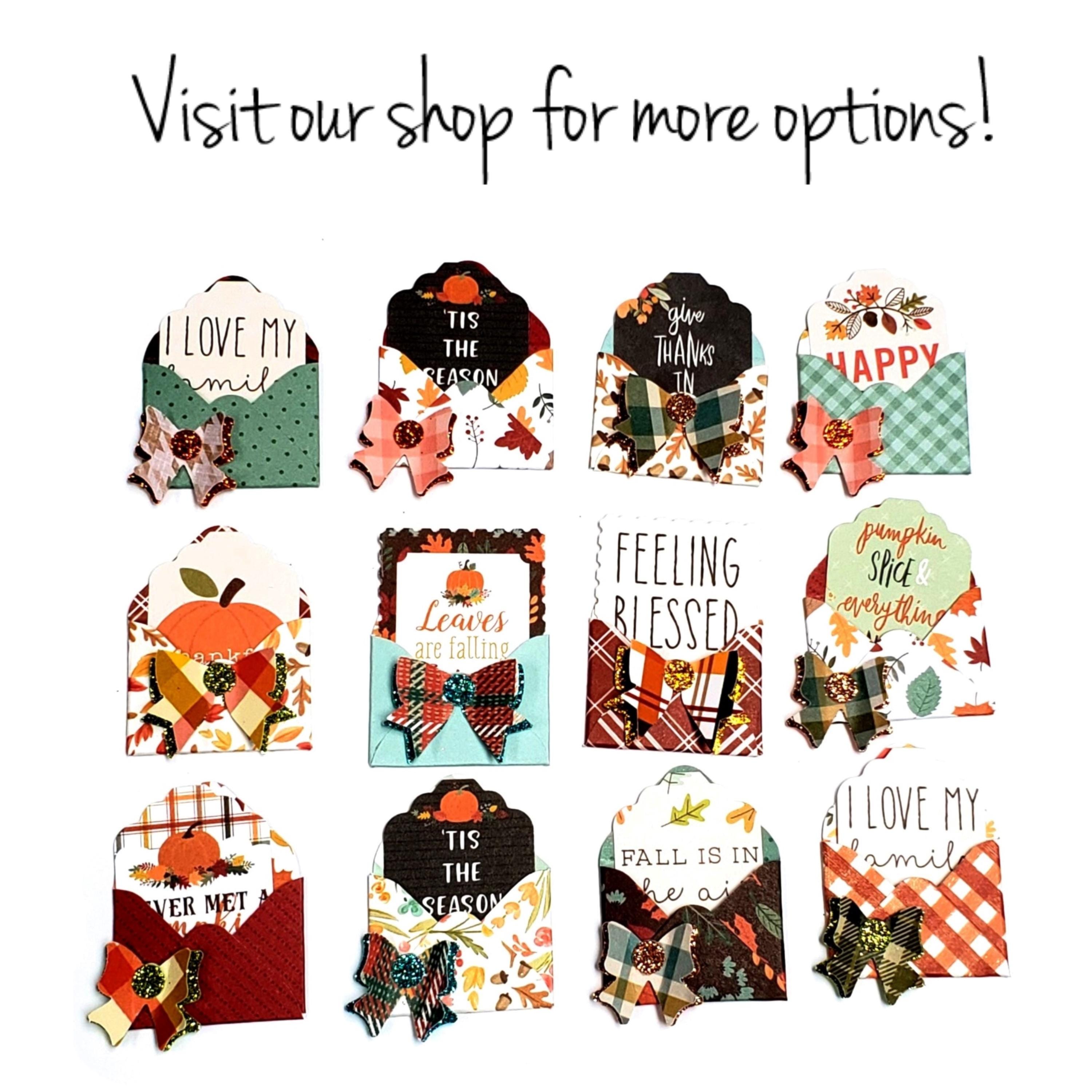 Fall Mini Sticky Note Pads, Autumn Gift Favors, Teacher Gift, Coworker ...