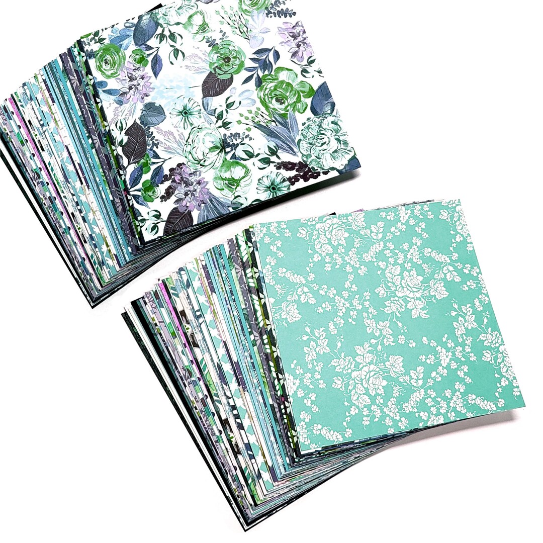 Blue Mixed Paper Bundle Pack, 6x6 Blue Paper Sheets, 35pc - Etsy