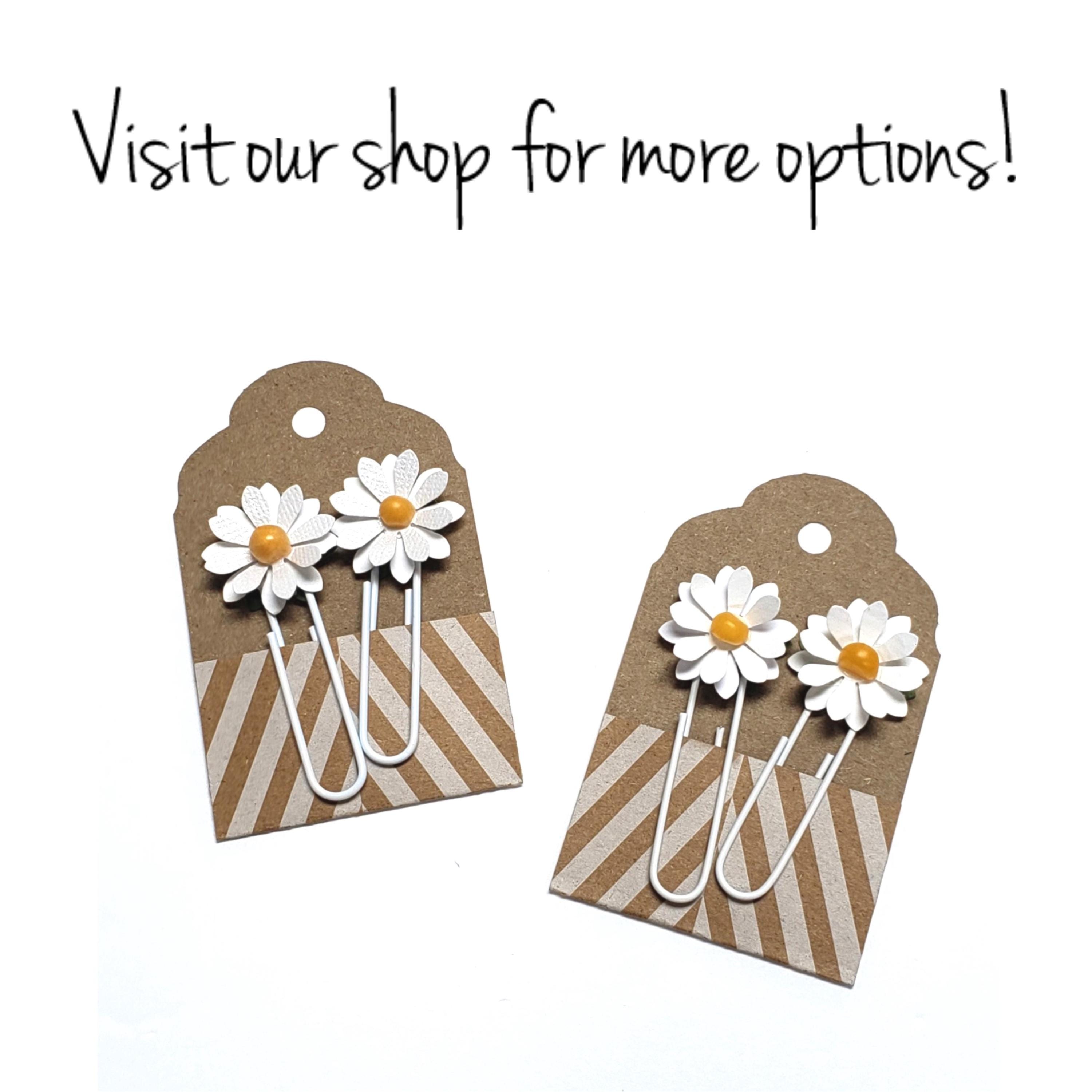 Rose Vintage Style Altered Paper Clips, Handmade Paperclips, Mini ...