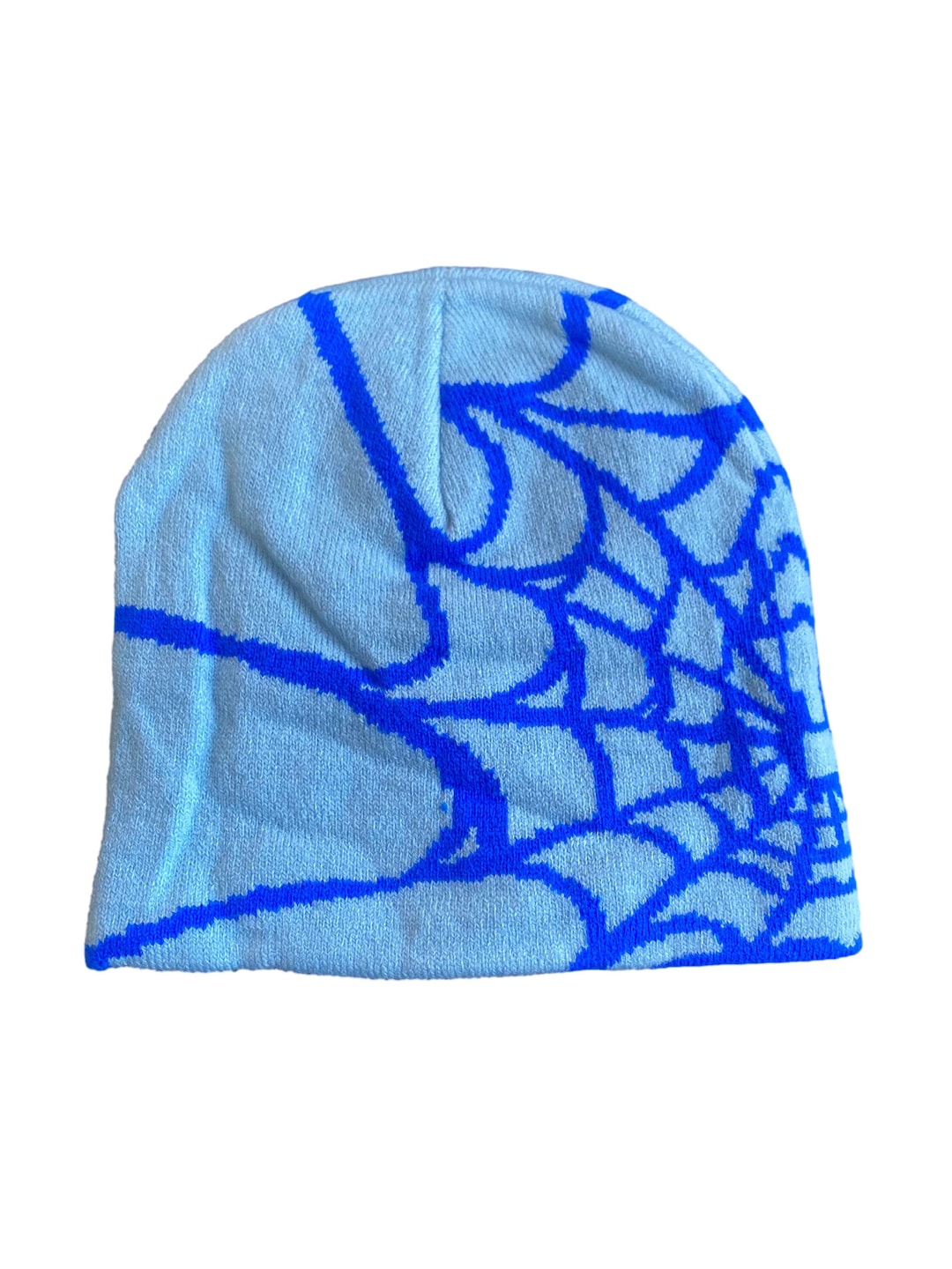 Spider Web Jacquard Beanie, Baby Blue - Etsy