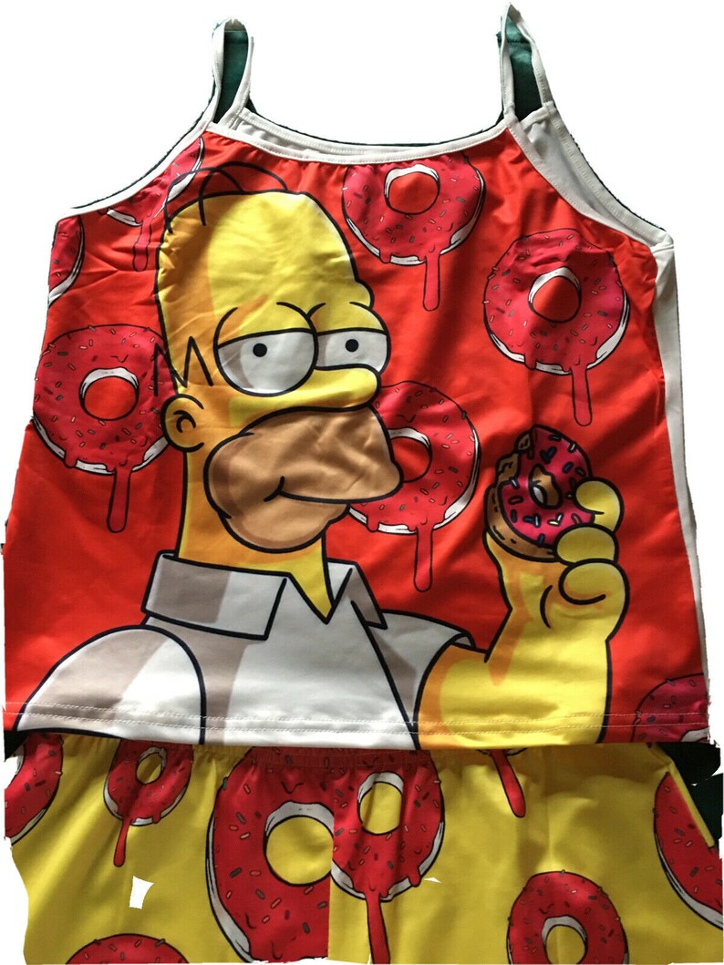 Cartoon 2 Piece Pajamas Set Homer Simpson - Etsy