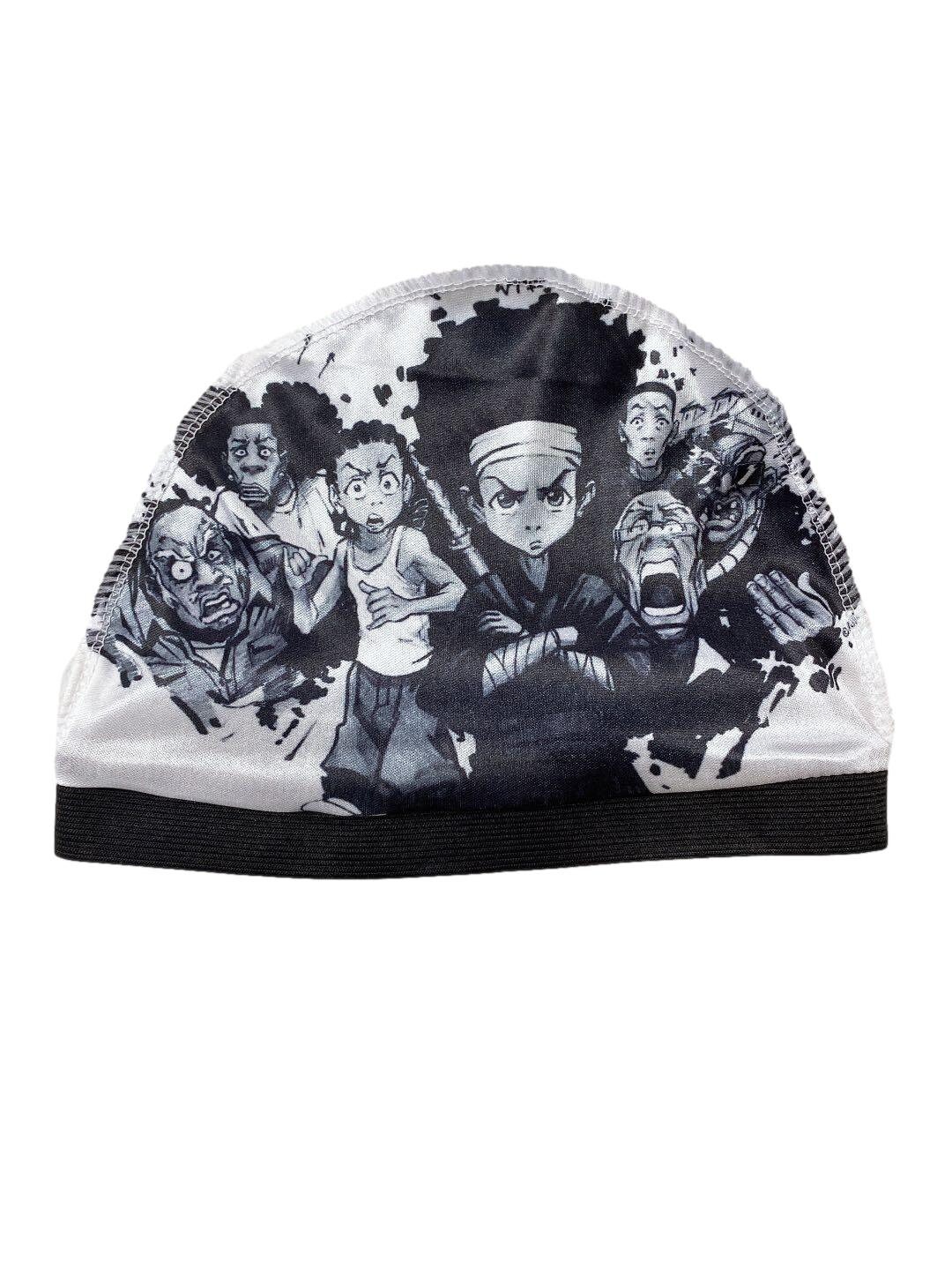 Silky White Cartoon Wave Cap, Boon - Etsy