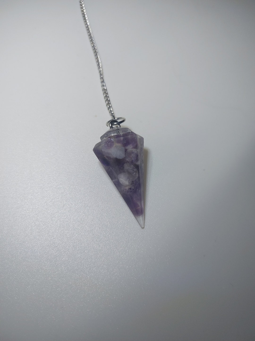 Handcrafted Crystal Pendulum Dowsing Crystal Point Divination Handmade ...