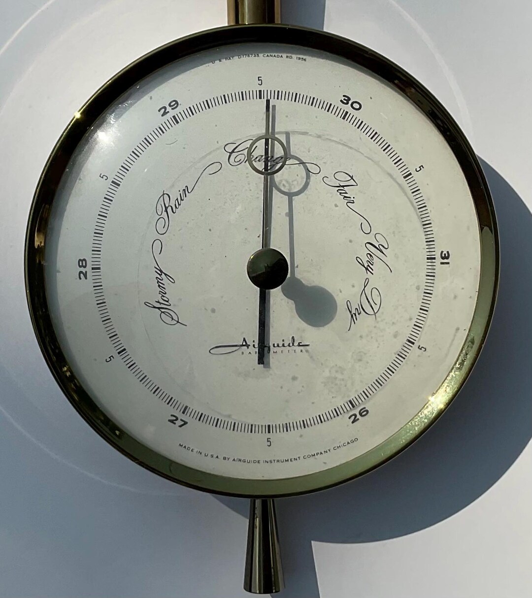 Vintage 1950's Modernist Weather Station Mid Century Wall Barometer ...