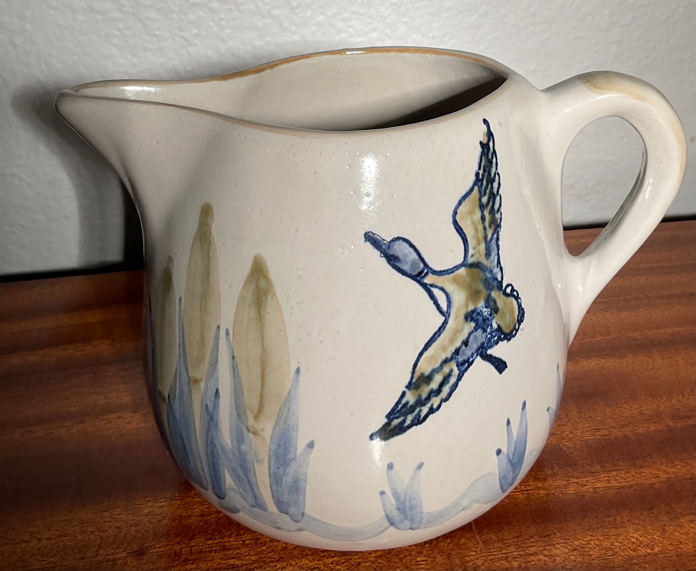 Louisville Stoneware Small Pottery Pitcher Ducks in Flight - Etsy