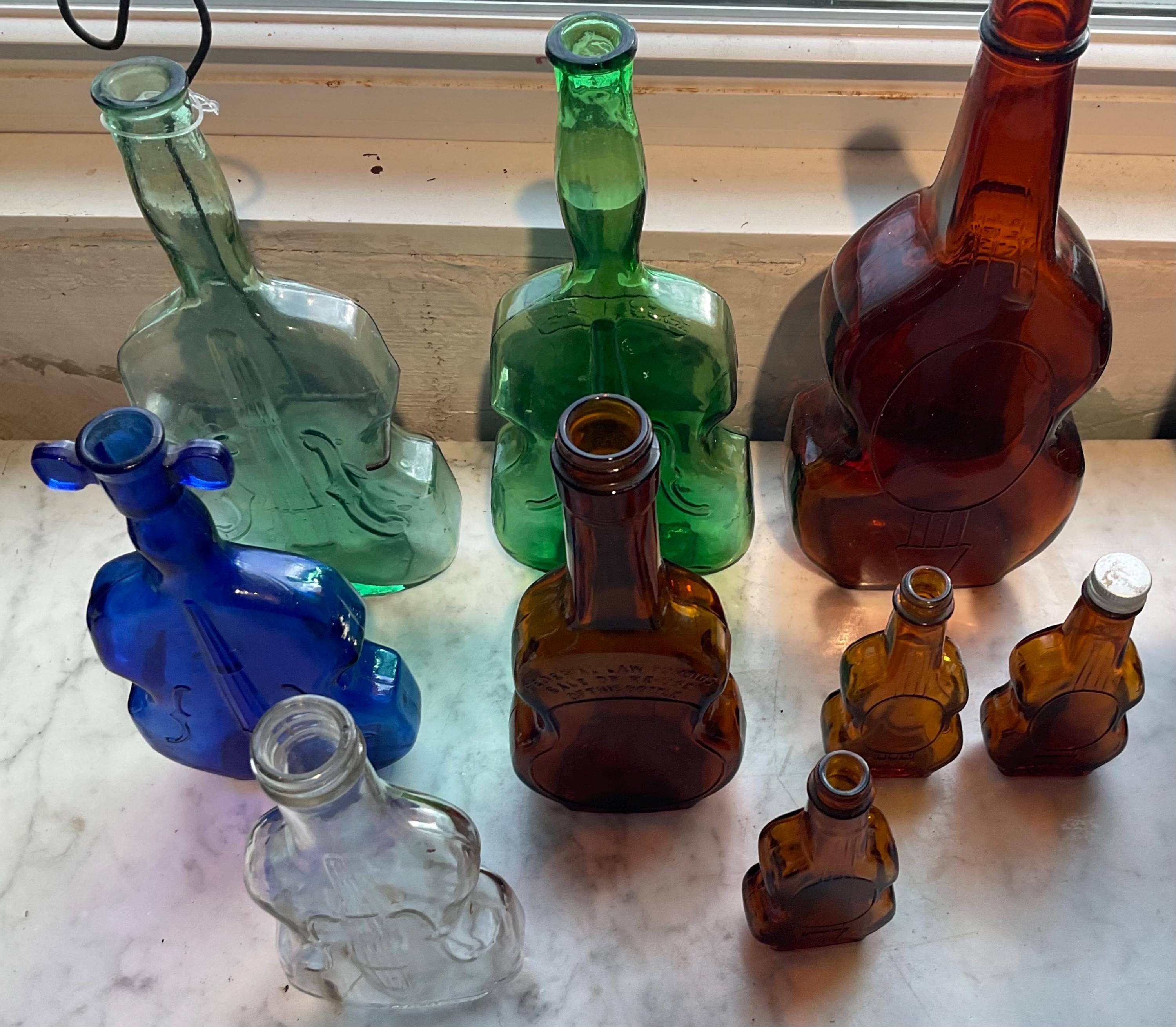 Vintage Assorted Glass Liquor Chello Bottles (collection of 9) - Etsy