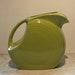 Vintage Fiesta 1950s Chartreuse Disc Water Pitcher - Etsy