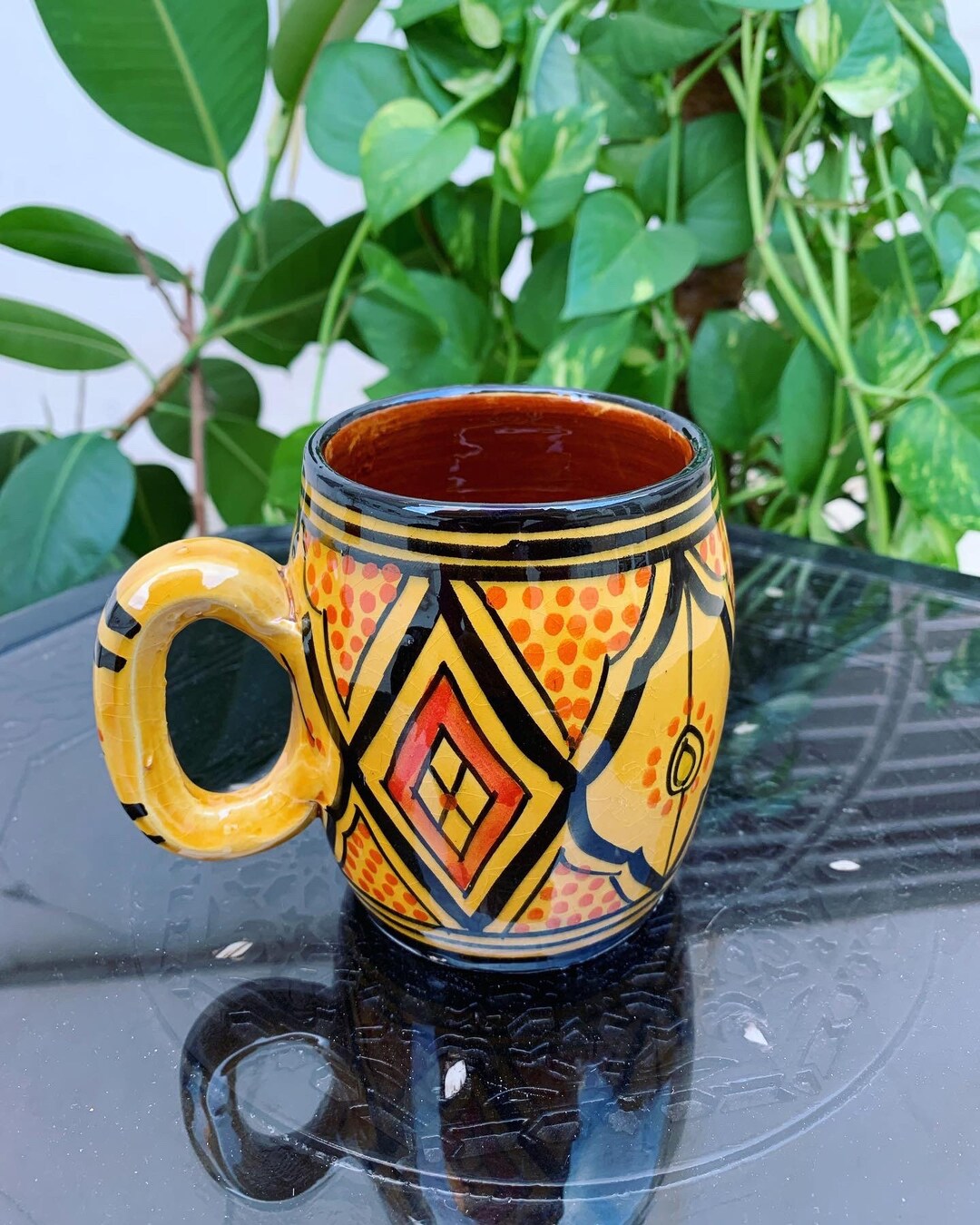 Moroccan Hand Made Mugs, Moroccan Hand Made Pottery Mugs, Pottery Mugs ...
