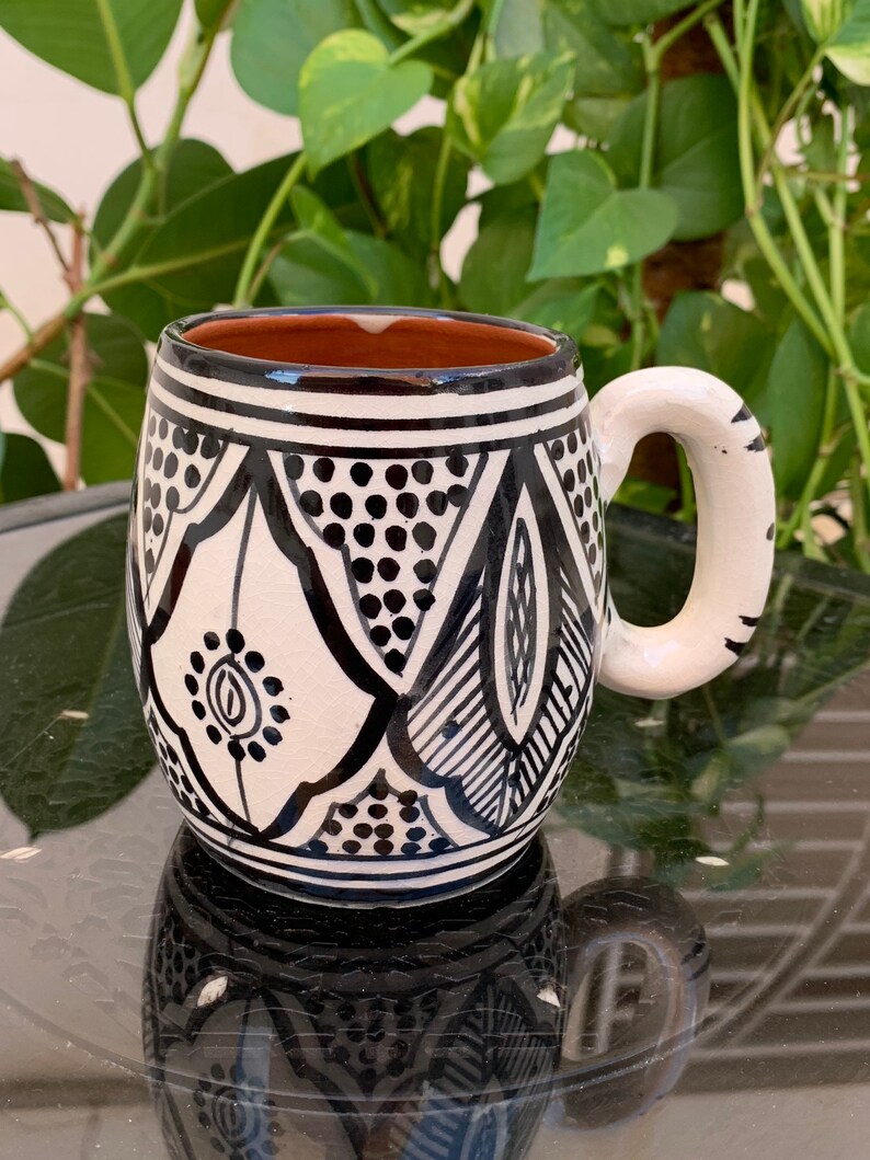 Moroccan Hand Made Mugs, Moroccan Hand Made Pottery Mugs, Pottery Mugs ...