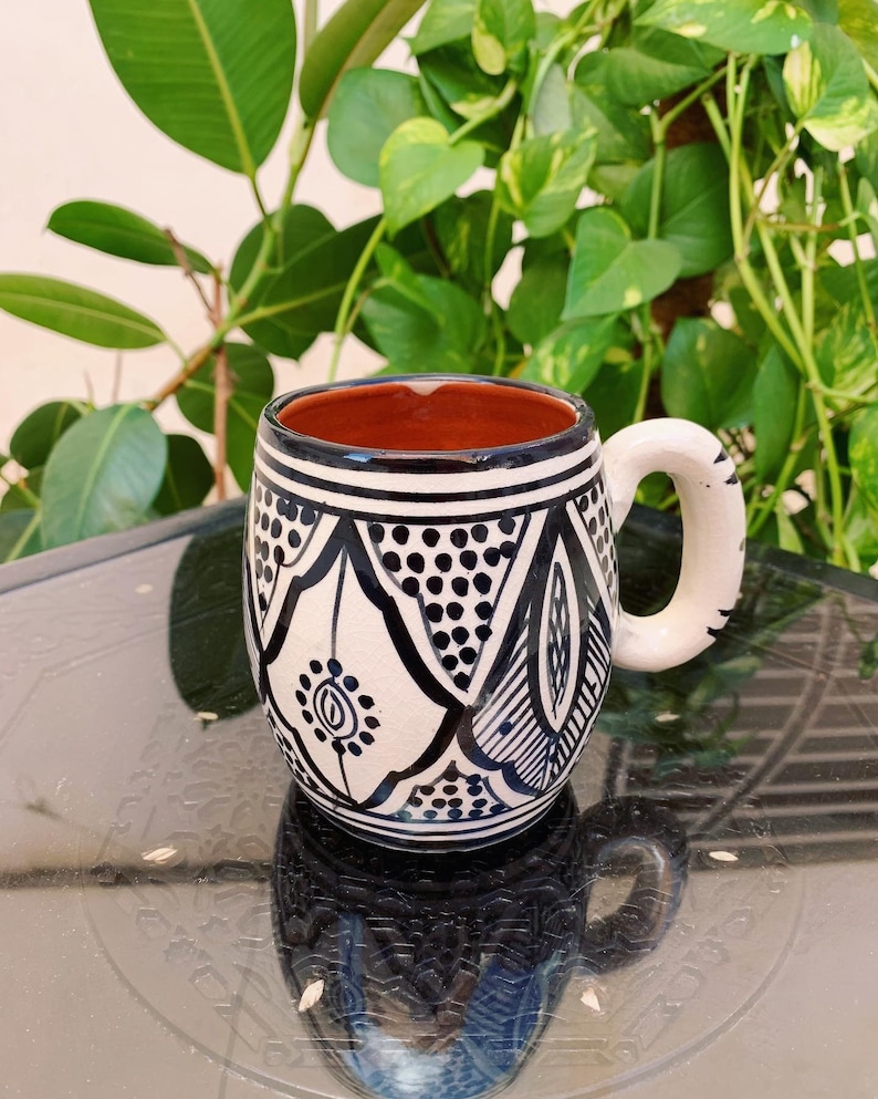 Moroccan Hand Made Mugs, Moroccan Hand Made Pottery Mugs, Pottery Mugs ...