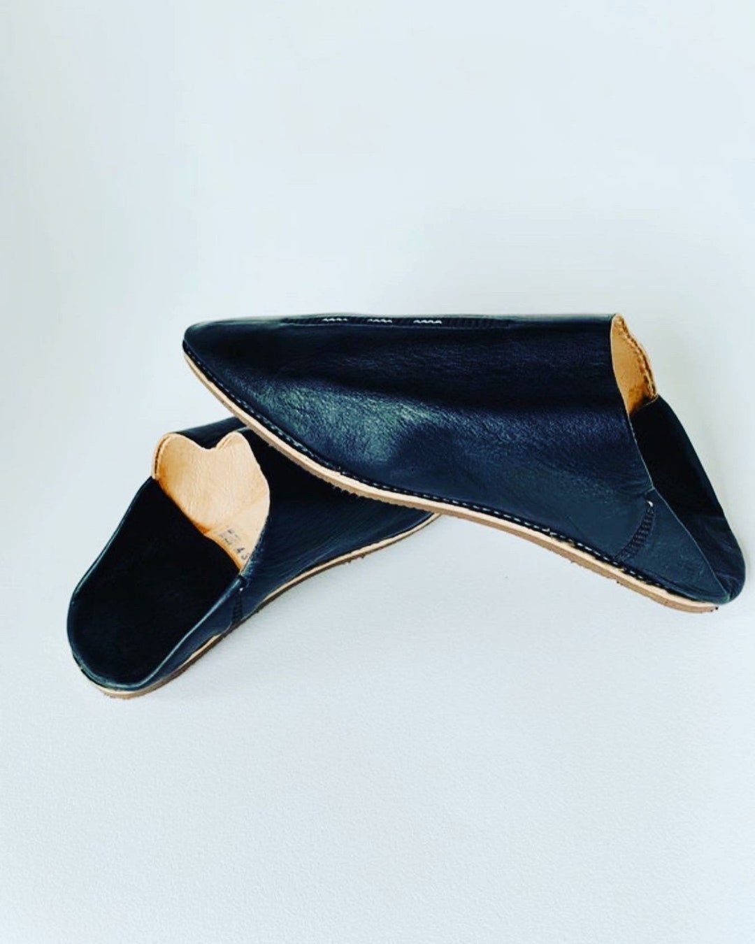 Babouche Marocain, Moroccan Handmade Leather Slippers, Leather Slippers ...