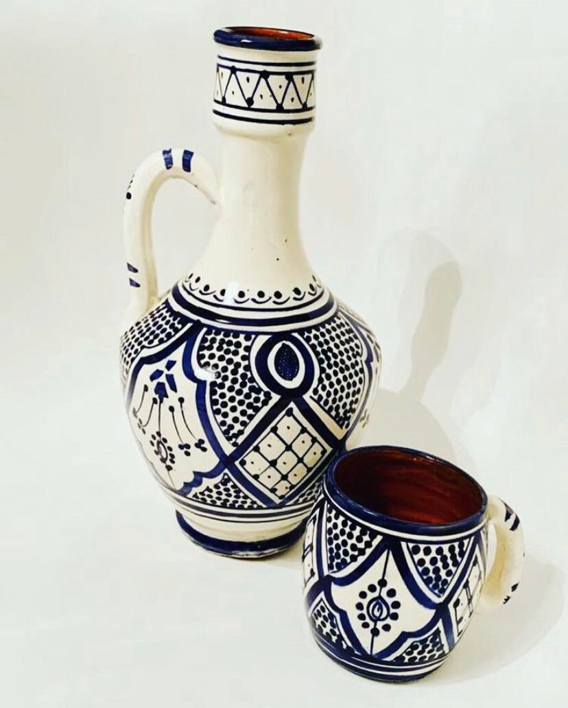 Moroccan Jug Moroccan Pitcher Home Deco Kitchen Goods - Etsy