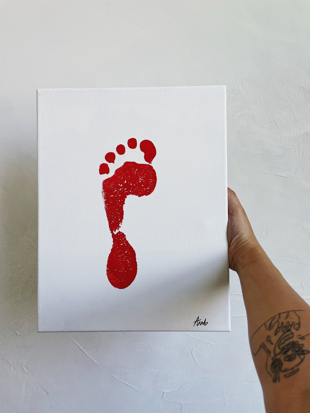 RED FOOT PRINT - Etsy