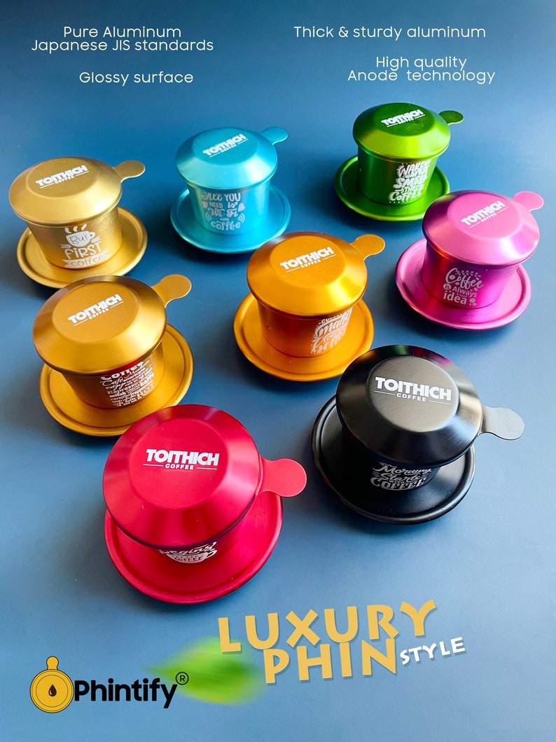 Luxury Phin - Coffee Filter - Free Custom Design - More 12 Colors - Etsy