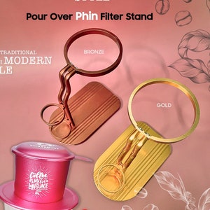 Pour Over Phin Filter Stand - Vietnamese Coffee - Etsy