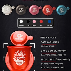 Phin - Coffee Filter - Free Custom Design - Black - Etsy