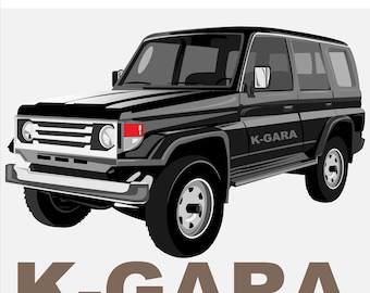 Toyota Land Cruiser Vector | Etsy Australia