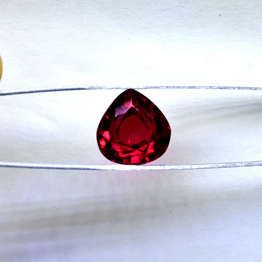 4.45 Carat Adorable Pigeon Blood Red Madagascar Ruby Pear Shape Loose ...