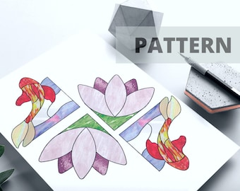Traditional Bevel Square Stained Glass Spinner Pattern PDF - Etsy