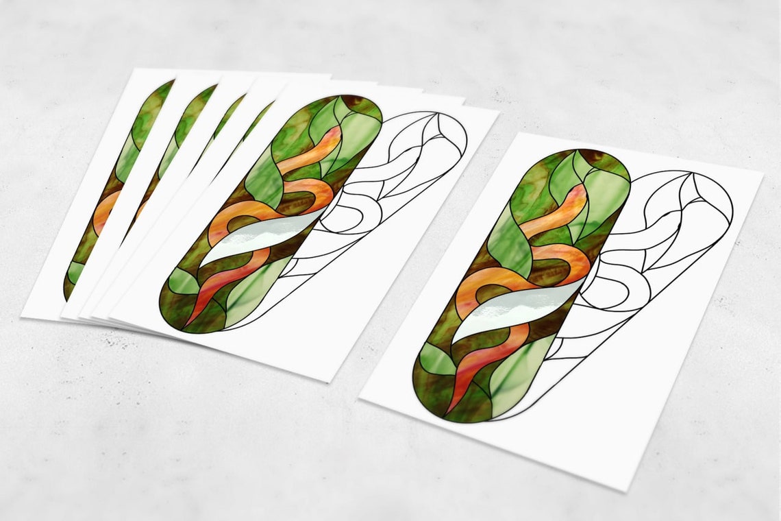 Snake Stained Glass Pattern - Etsy