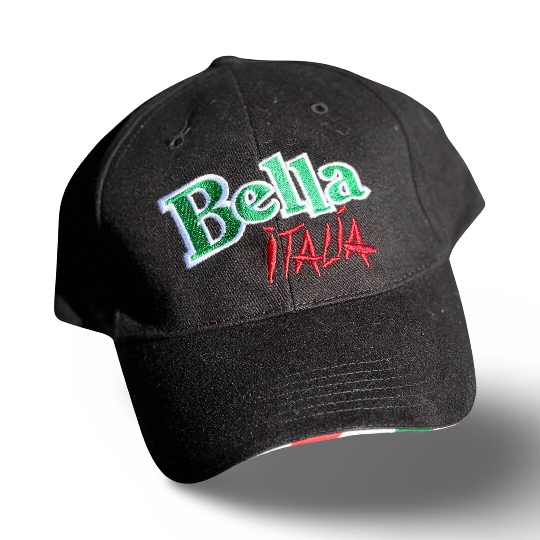 Embroidered Bella Italia Caps REDUCED to Clear SALE, Italian, Baseball ...