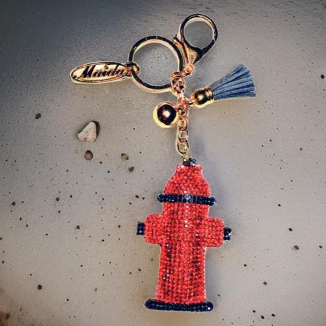 Fire Hydrant Key Chain EXCLUSIVE Purse Bag Charm, Key Chain for Women ...