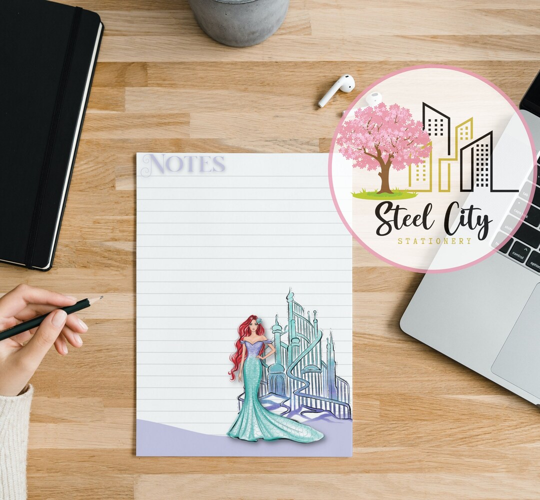 Princess Notepad Personalized Notepad Castle Custom - Etsy