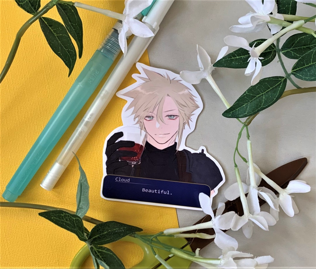 Cloud Strife 3in "beautiful" Sticker - Etsy