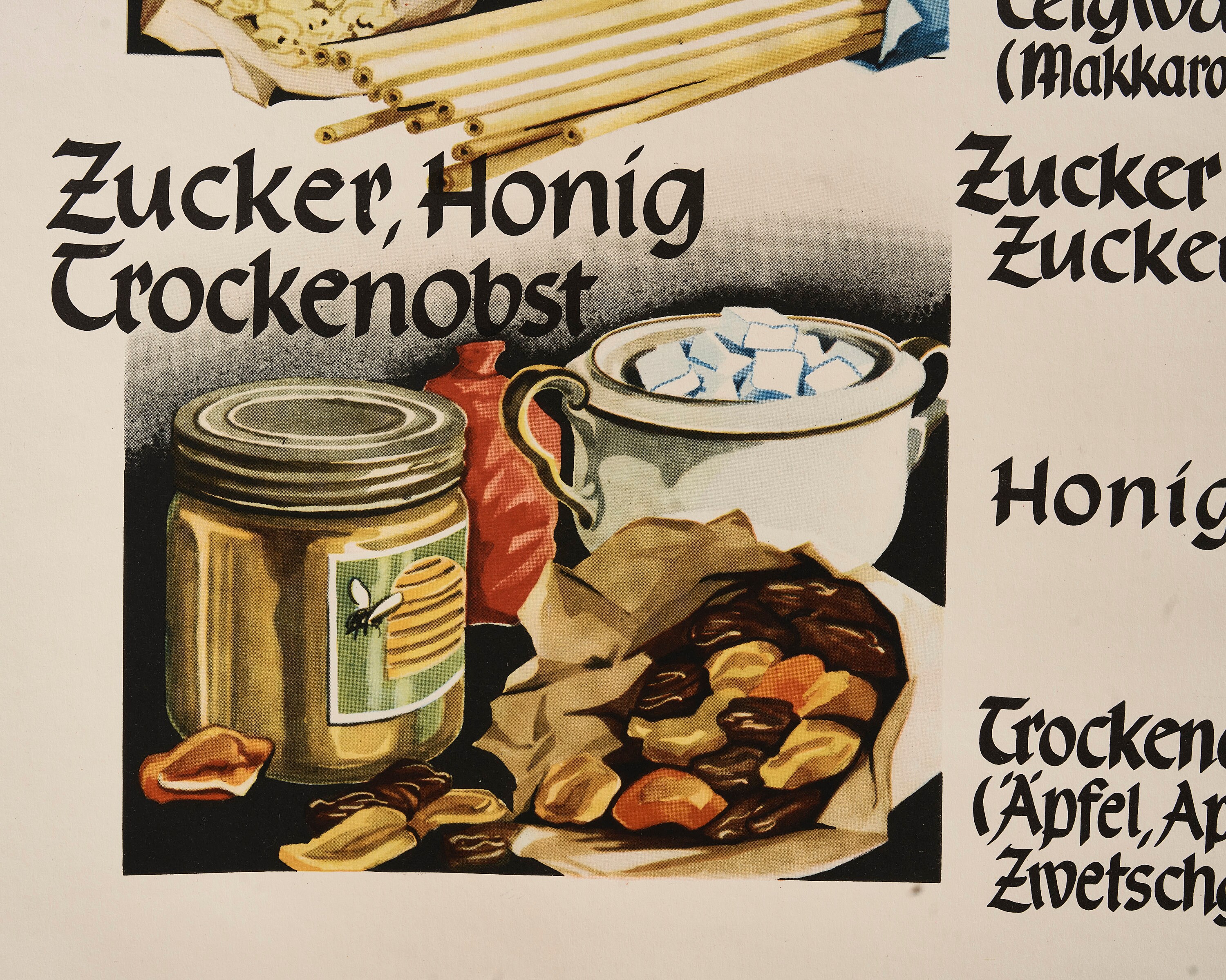 Roll Down Wall Chart - Healthy Food, Vitamins, Nutritions. German ...