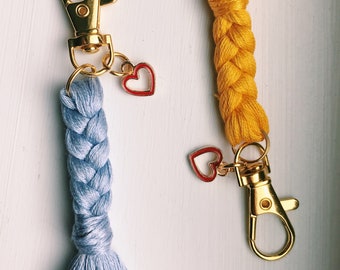 Plastic Braided Keychain - Etsy